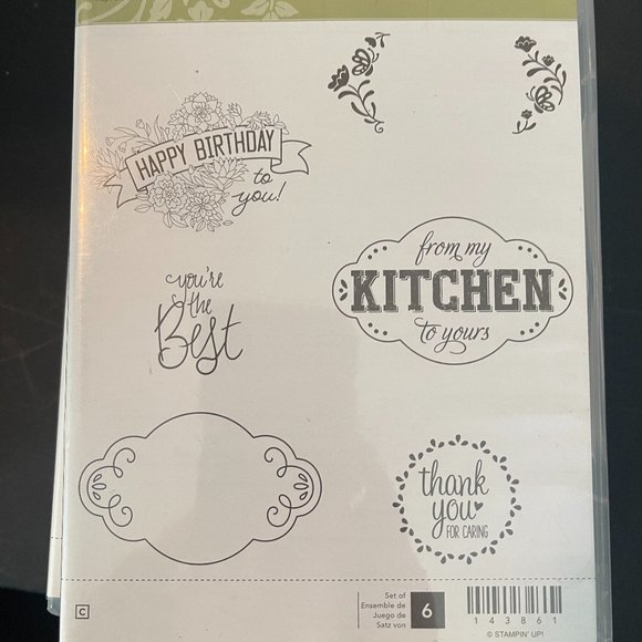Other | Stampin Up Label Me Pretty Thank You Kitchen Youre The Best ...